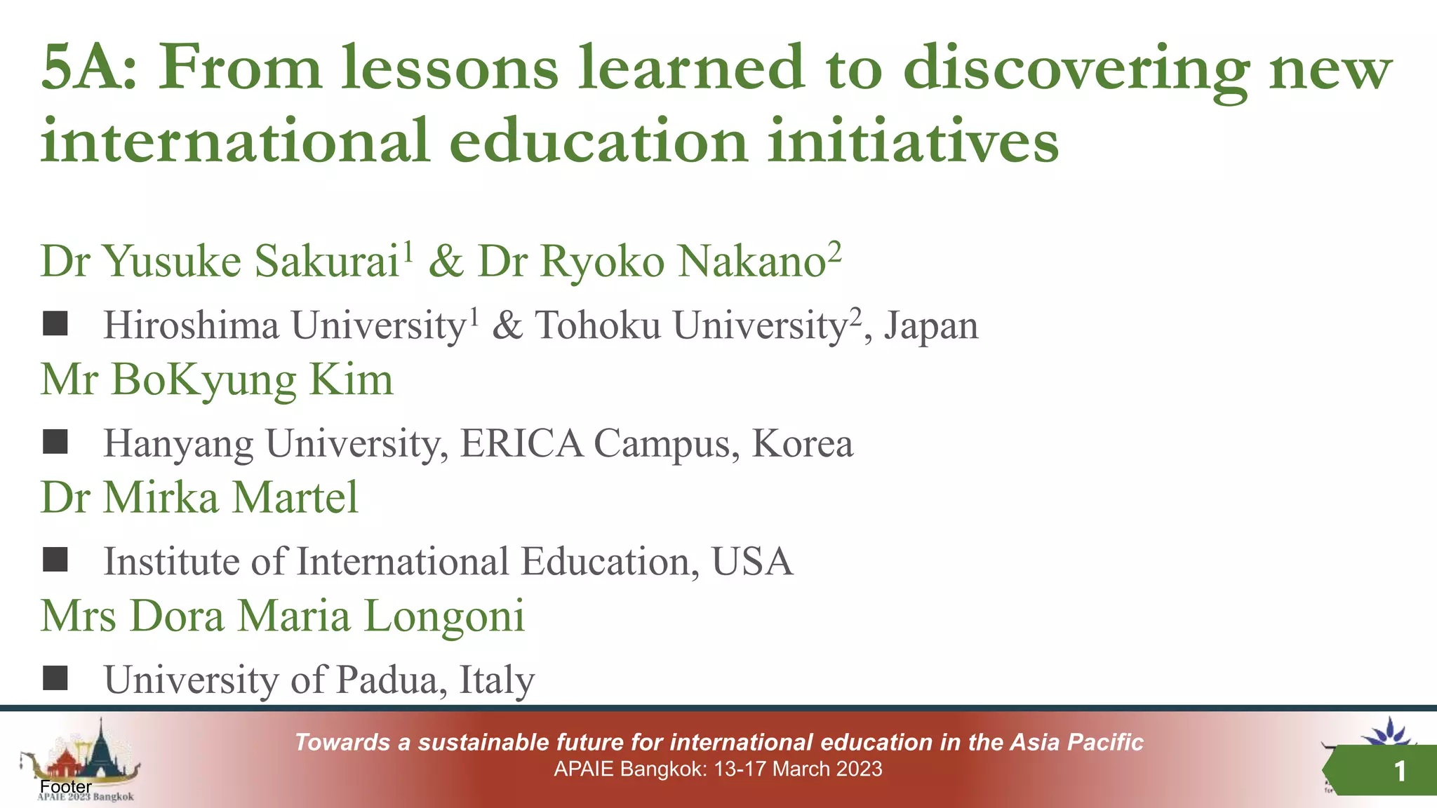 From lessons learned to discovering new international education ...