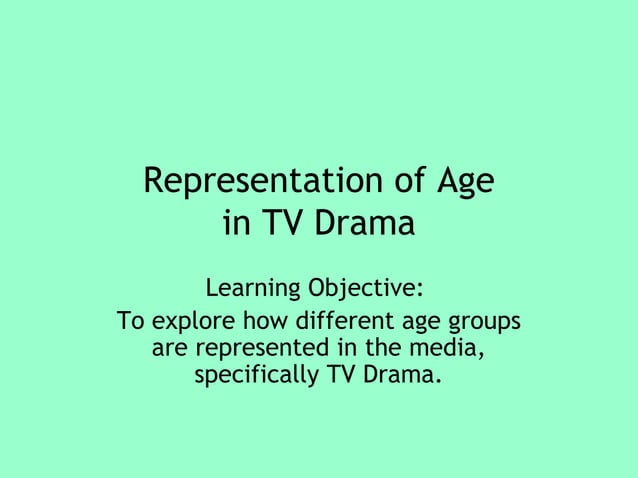 5 age representation 1 | PPT