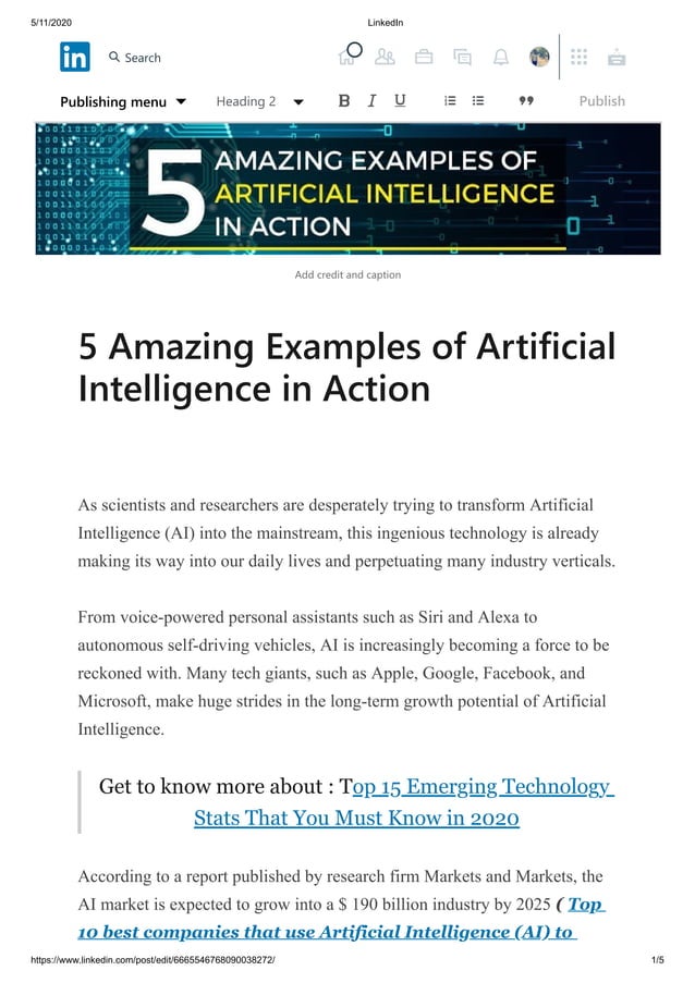 5 Amazing Examples of Artificial Intelligence in Action | PDF
