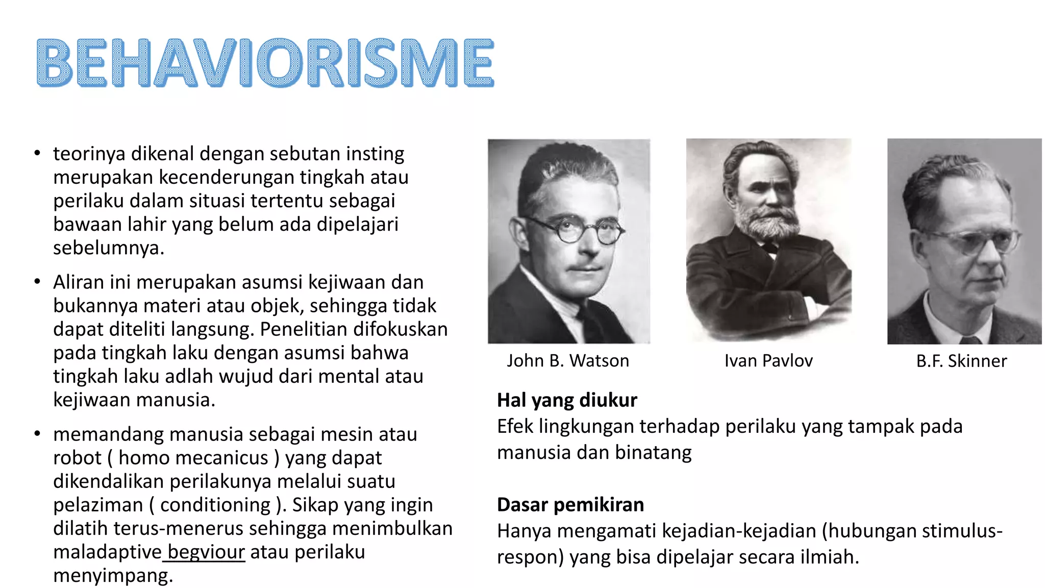 5 aliran psikologi | PPTX