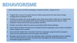 5 aliran psikologi | PPTX