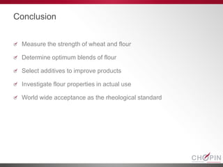 Alveolab Applications Wheat flour Analysis P L G W | PDF