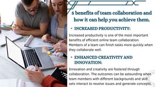 5 Amazing Benefits of Effective Team Collaboration!.pptx | Social ...