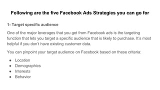 5 Amazing Facebook Ads Strategies You Should Go For.pptx