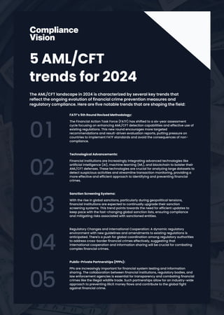 Compliance Vision: 5 AML / CFT trends for 2024 | PDF