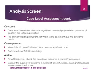 Argus Analysis Tab Screen - Katalyst HLS | PPT
