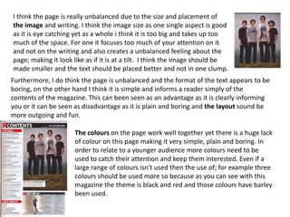 5 magazine contents pages | PPTX