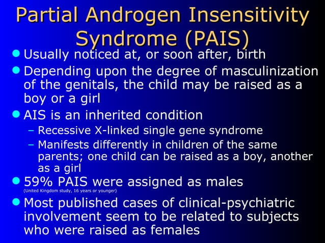 5 Androgen Insensitivity | PPT