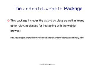 Mobile Hybrid Applications dan Android Web View Widget | PPT