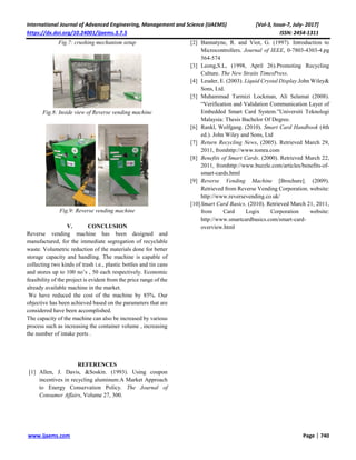 A New Approach in Manufacturing of Reverse Vending Machine | PDF