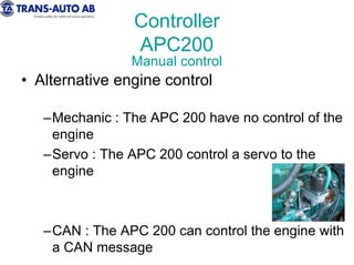 APC200 para empilhadeiras reach stacker Terex | PPT