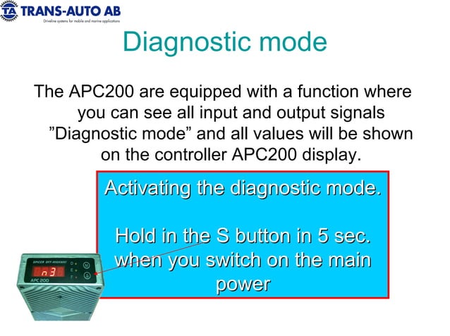 APC200 para empilhadeiras reach stacker Terex | PPT