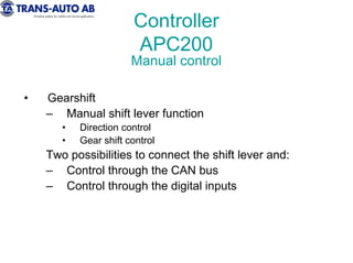 APC200 para empilhadeiras reach stacker Terex | PPT