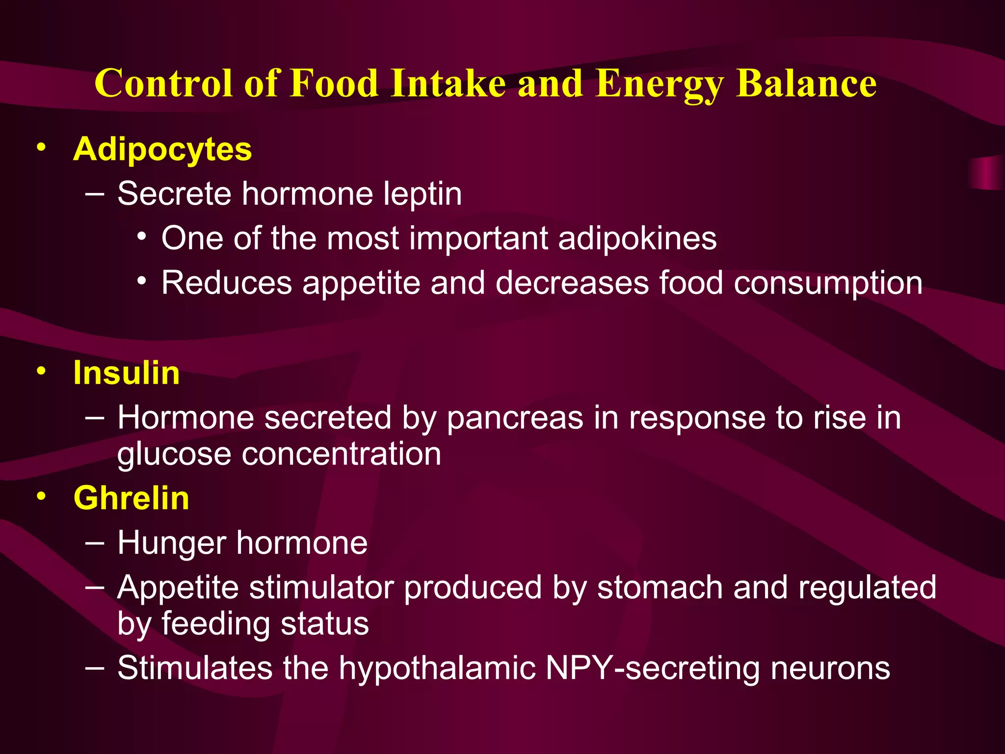 appetite regulation | PPT
