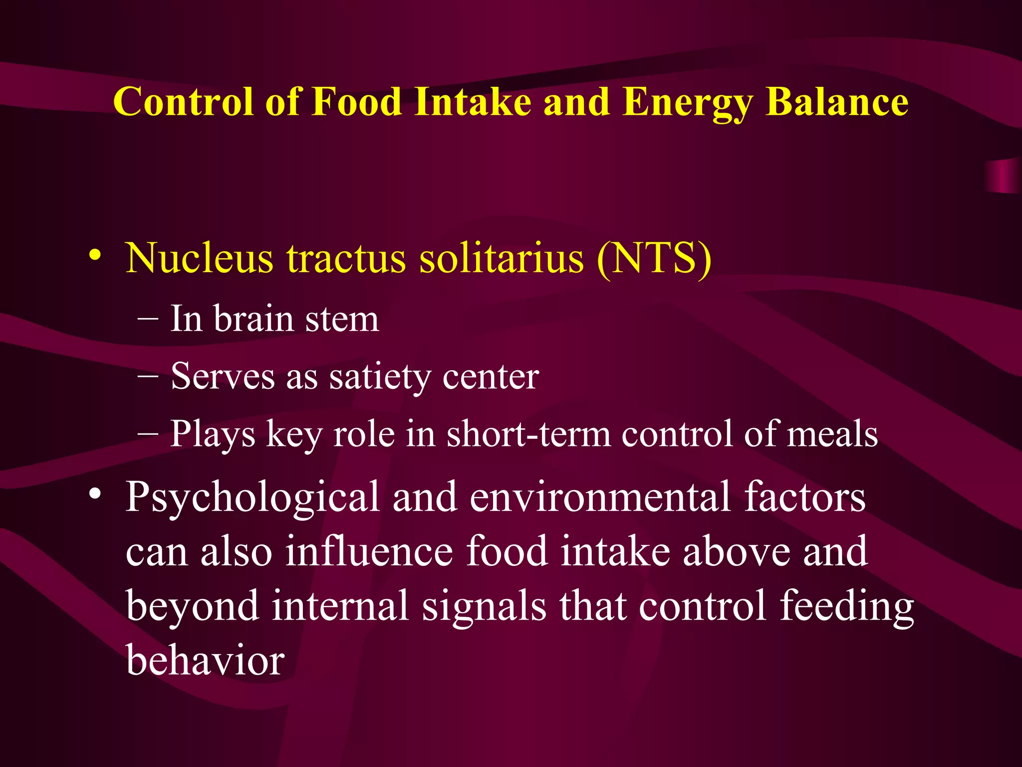 appetite regulation | PPT