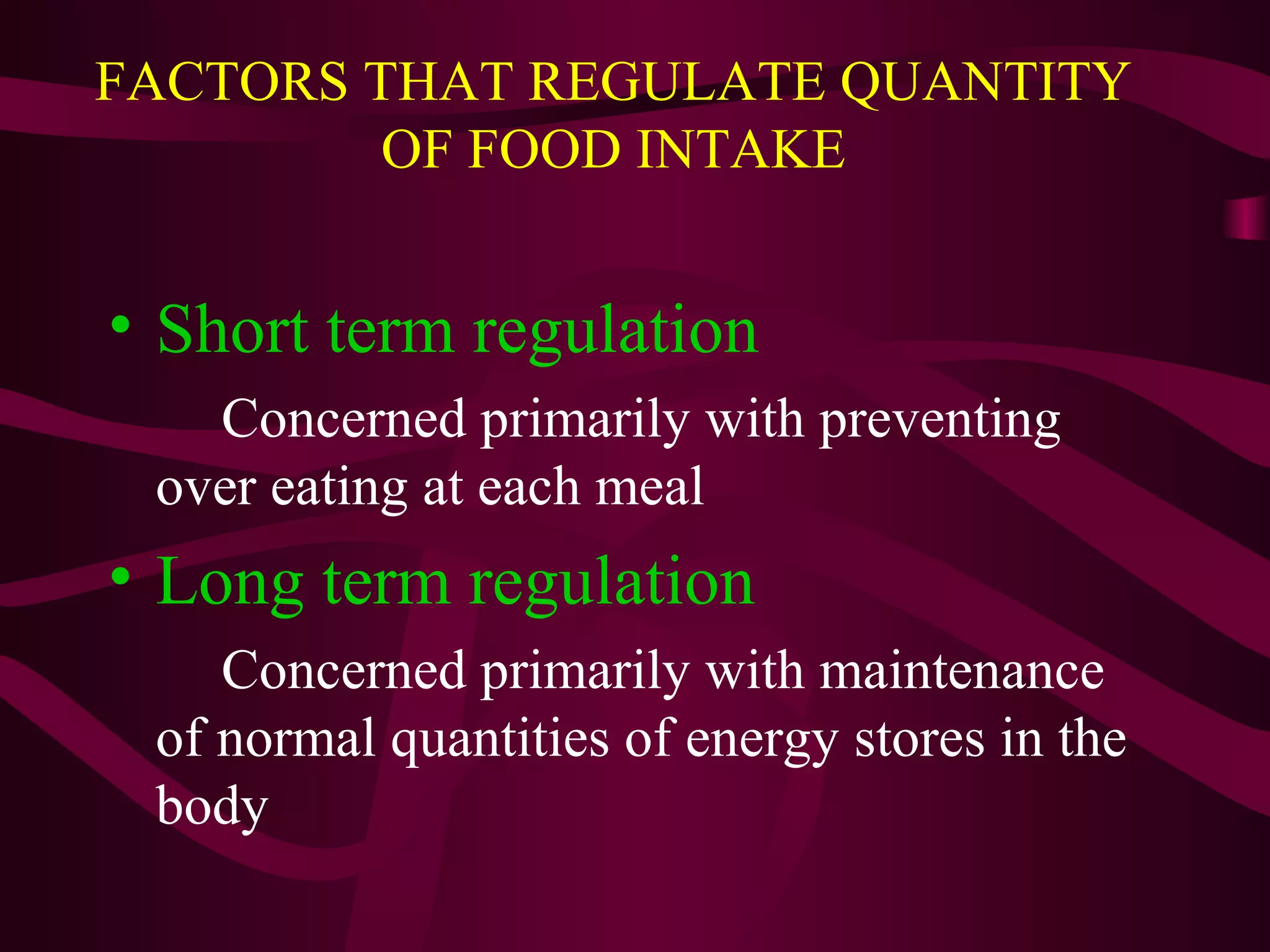 appetite regulation | PPT