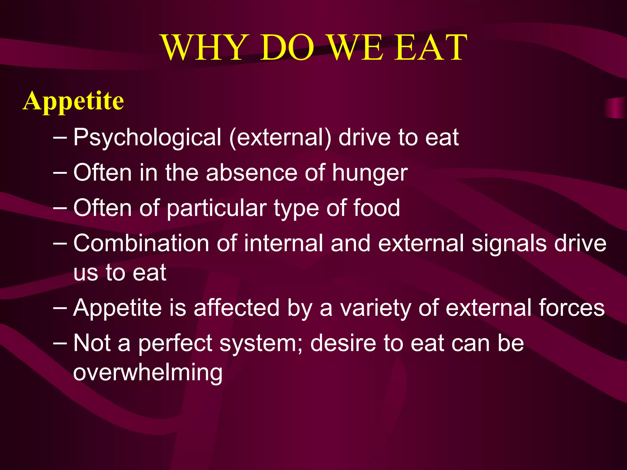 appetite regulation | PPT