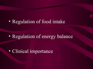appetite regulation | PPT
