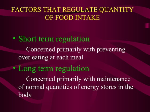 appetite regulation | PPT