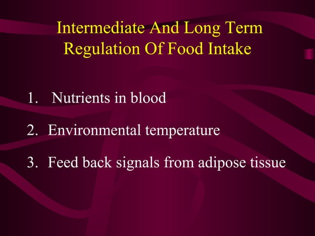 appetite regulation | PPT