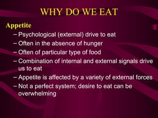 appetite regulation | PPT