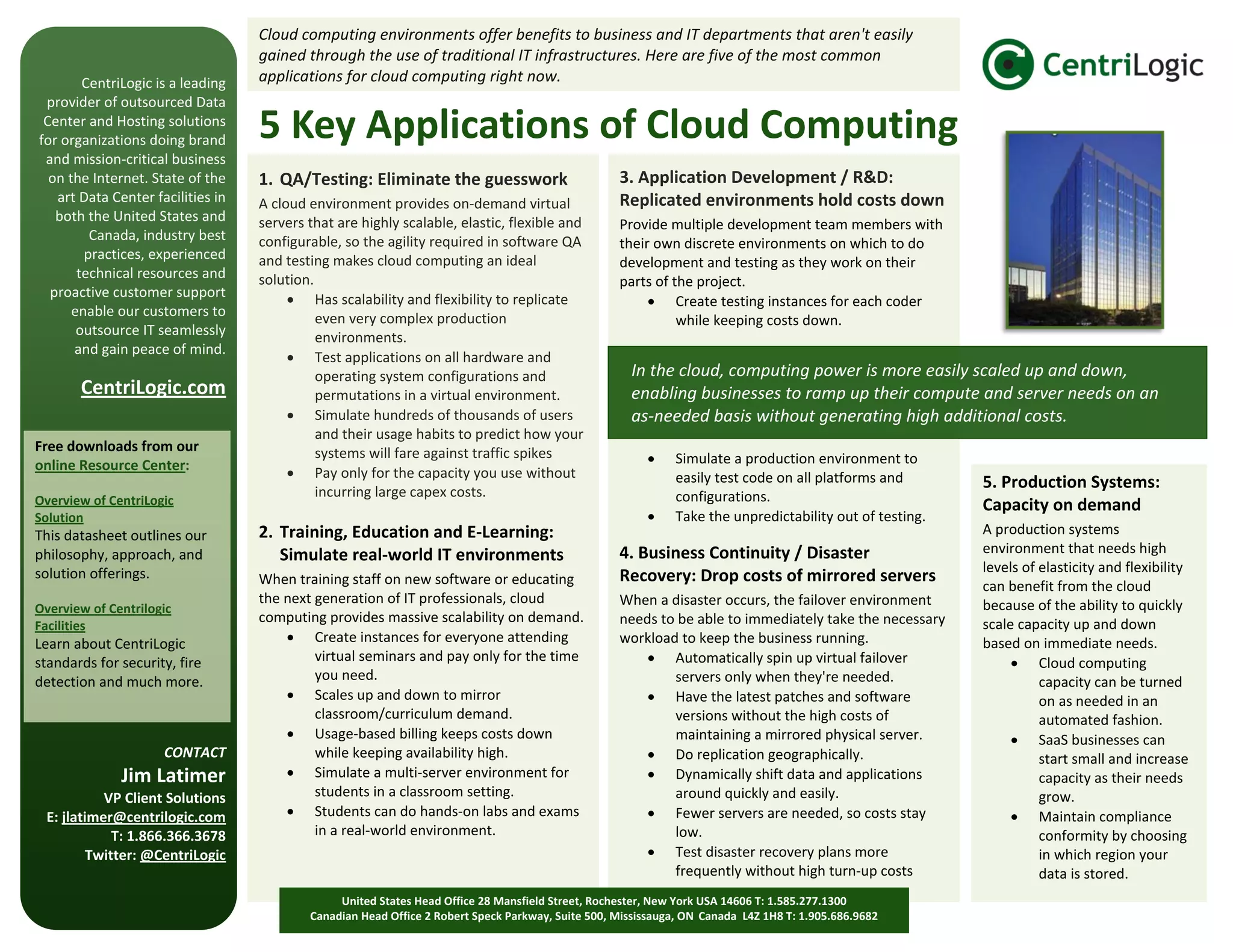 5 Applications of Cloud Computing | PPT