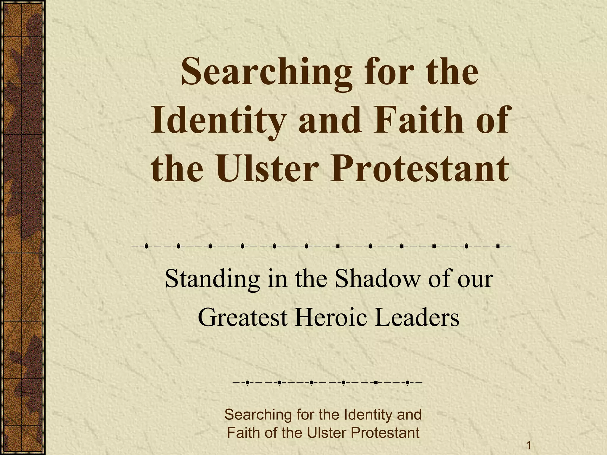 ARCHBISHOP JAMES USSHER; Forging the Faith of the Ulster Plantation in ...