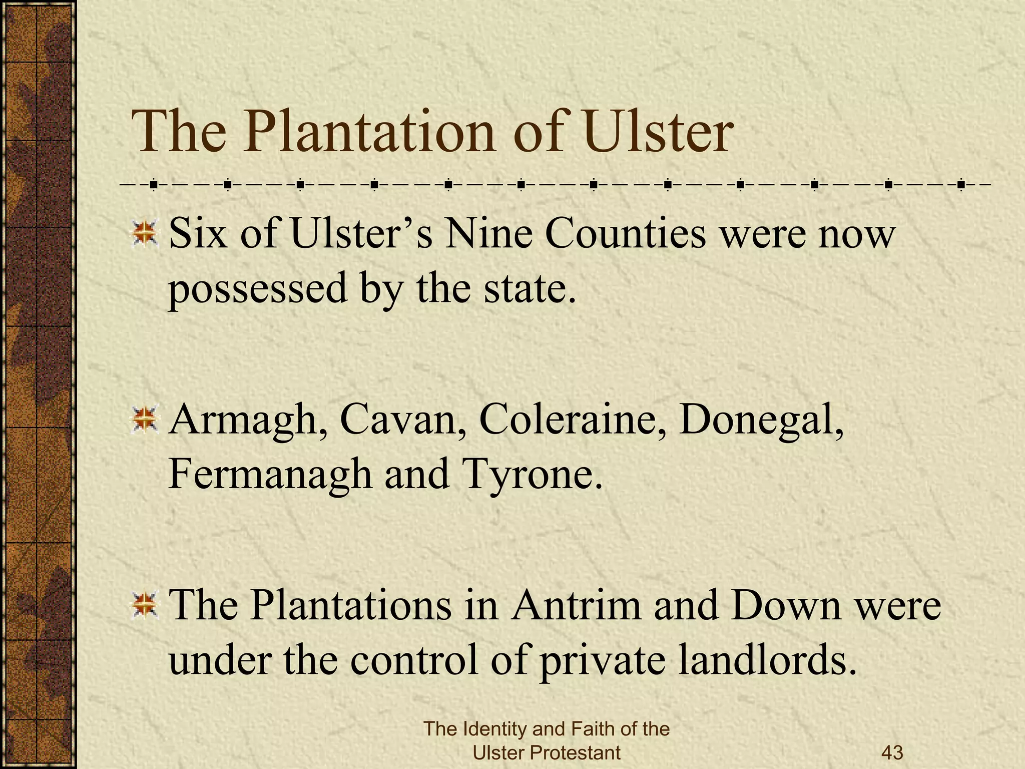ARCHBISHOP JAMES USSHER; Forging the Faith of the Ulster Plantation in ...