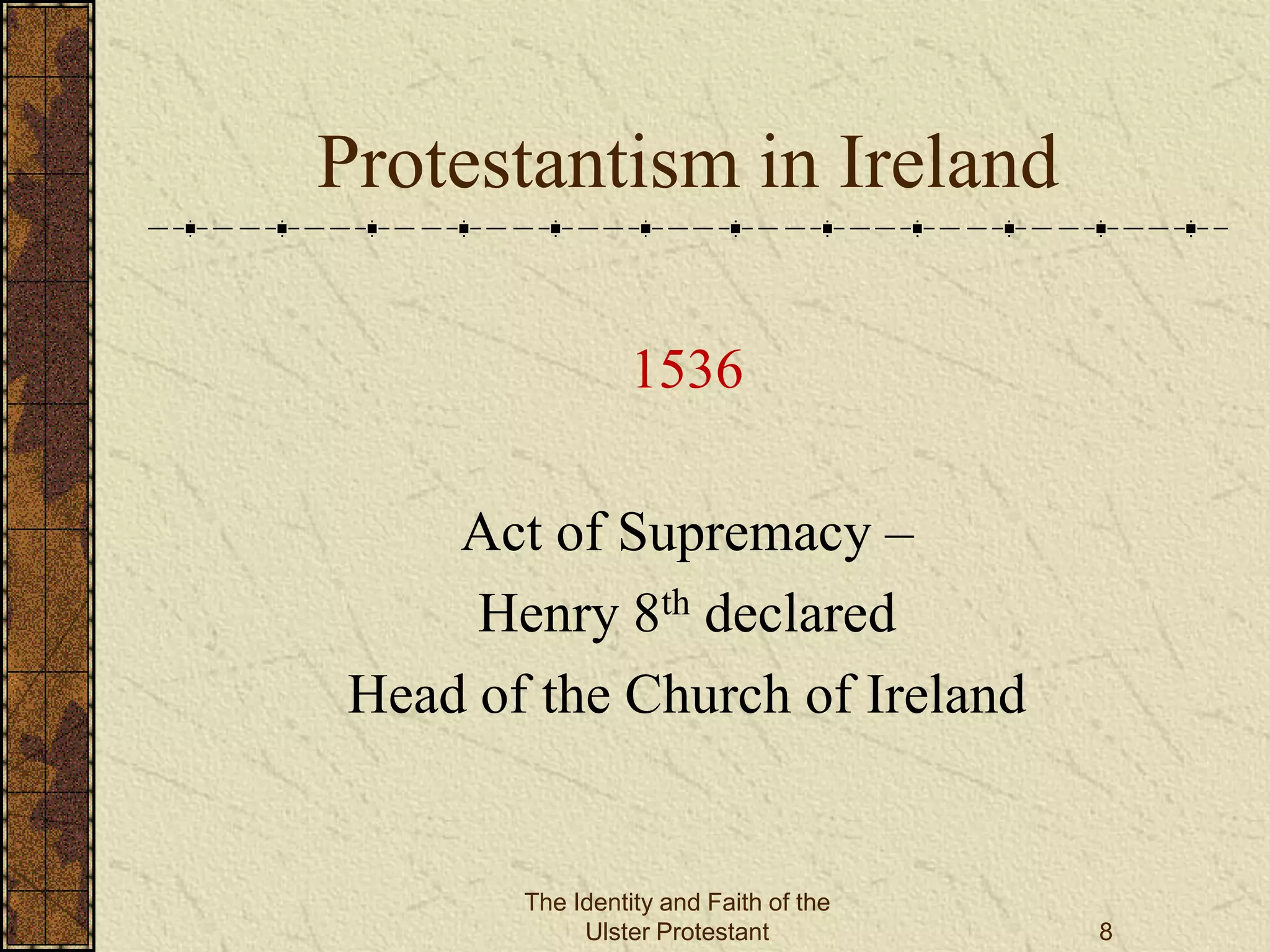 ARCHBISHOP JAMES USSHER; Forging the Faith of the Ulster Plantation in ...