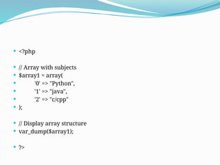5 Arry in PHP.pptxrrrrrrrrrrrrrrrrrrrrrrrrrrrrrr | PPT