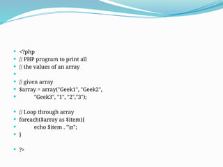 5 Arry in PHP.pptxrrrrrrrrrrrrrrrrrrrrrrrrrrrrrr | PPT