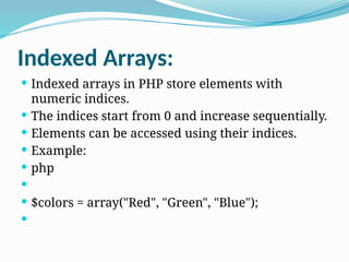 5 Arry in PHP.pptxrrrrrrrrrrrrrrrrrrrrrrrrrrrrrr | PPT