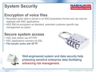 ASC Communication Recording Solution | PPT