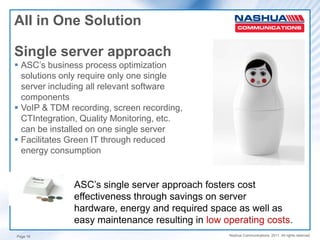 ASC Communication Recording Solution | PPT