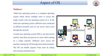 Aspect 0f Operating System | PPTX
