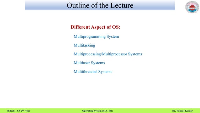 Aspect 0f Operating System | PPT