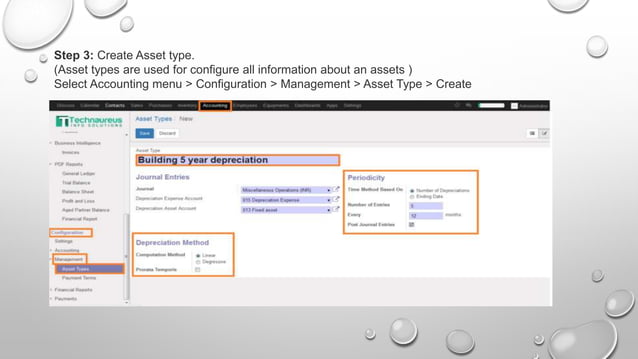Asset Management In Odoo | PPT | Business Accounting & Finance | Business