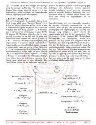 A Survey on Enhancement of Text Security Using Steganography and Cryptographic Techniques | PDF
