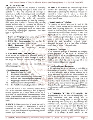 A Survey on Enhancement of Text Security Using Steganography and Cryptographic Techniques | PDF