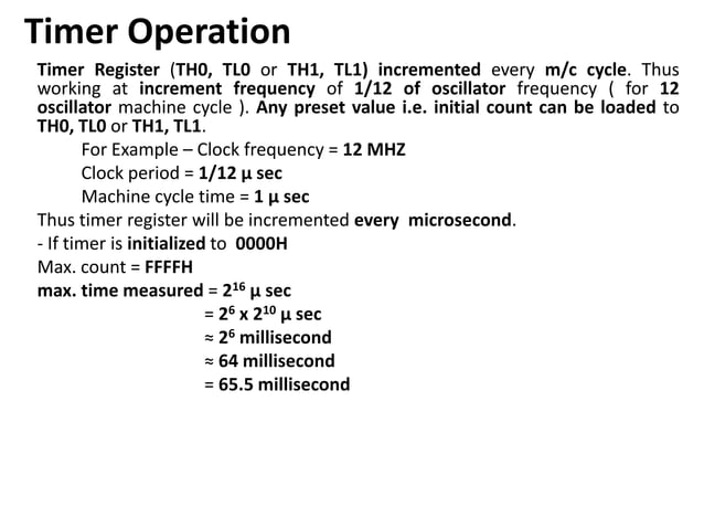 8051 Timers and Counters | PPTX