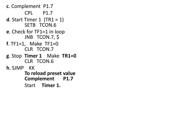 8051 Timers and Counters | PPTX