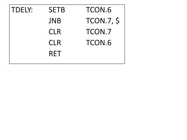 8051 Timers and Counters | PPTX