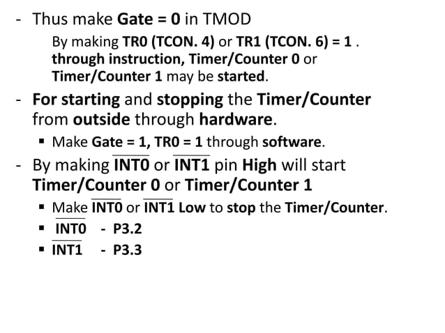 8051 Timers and Counters | PPTX