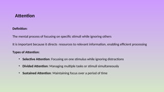 5 ATTENTION ,SENSORY & PERCEPTION. PHYCOLOGY AND COUNSELLING | PPT