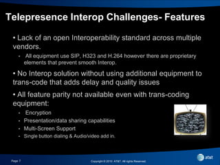 AT&T Telepresence Service Overview | PPTX