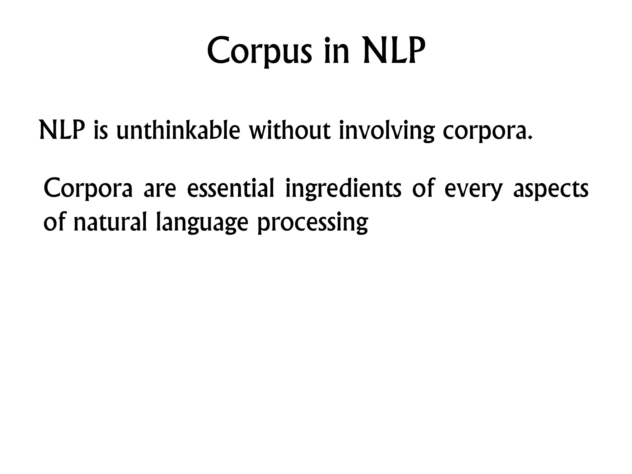 5a use of annotated corpus | PPT