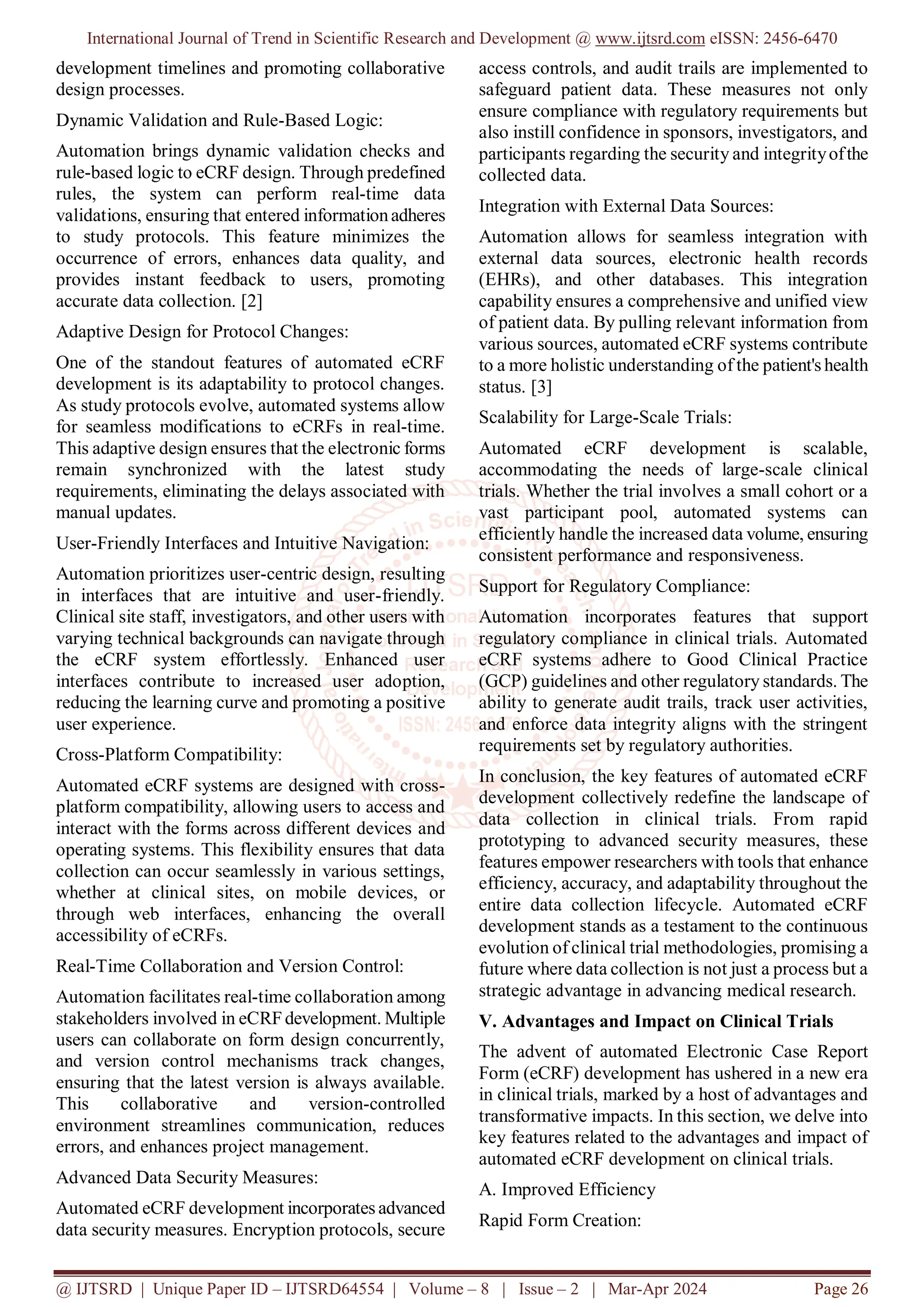 Automated eCRF Development A Game Changer for Clinical Trials | PDF