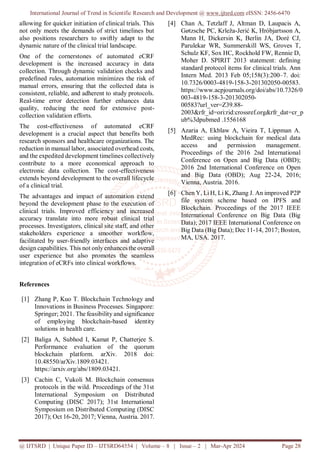 Automated eCRF Development A Game Changer for Clinical Trials | PDF