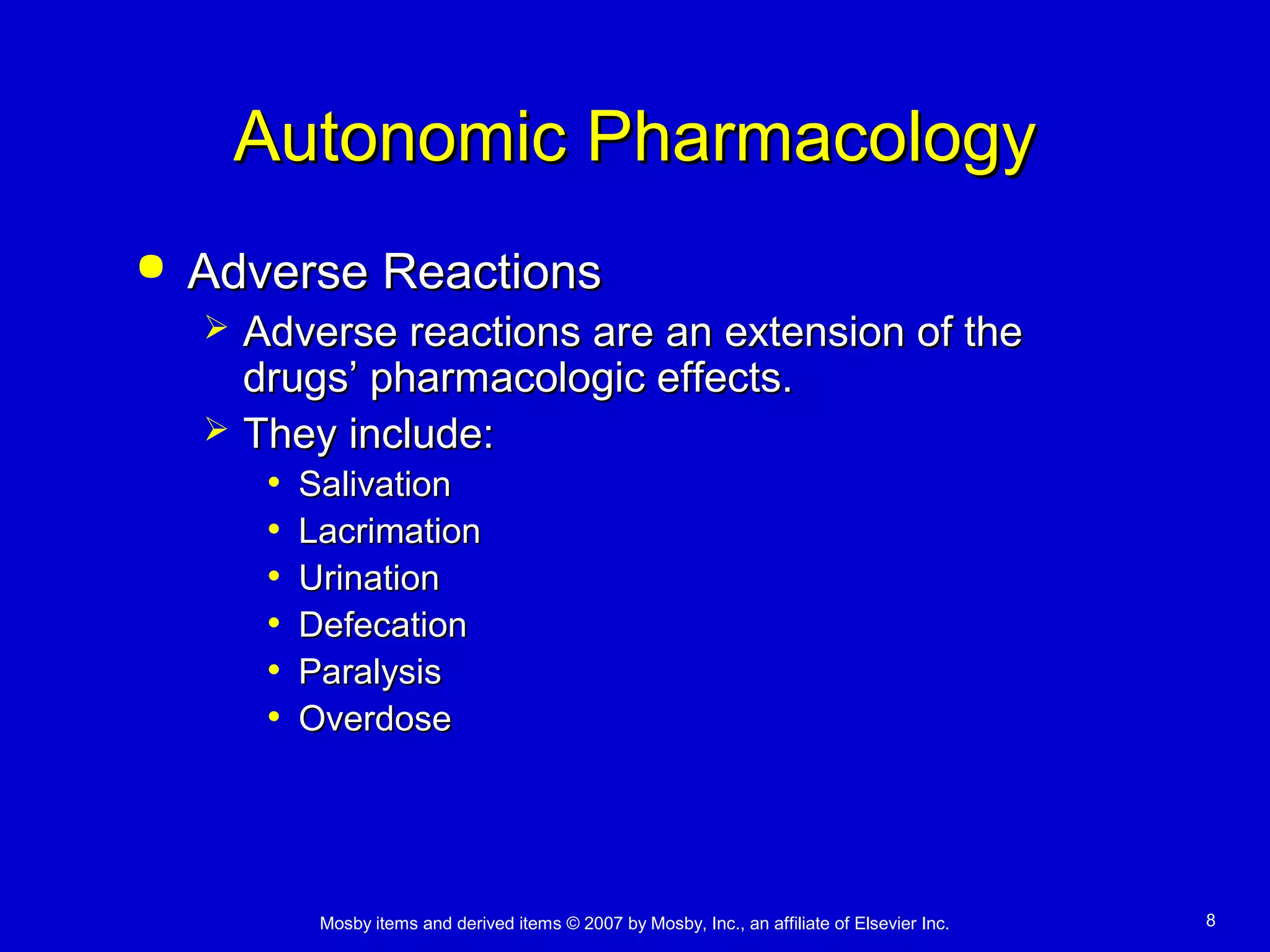 autonomic drugs , | PPT