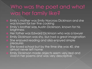 5B Emily Dickinson | PPTX